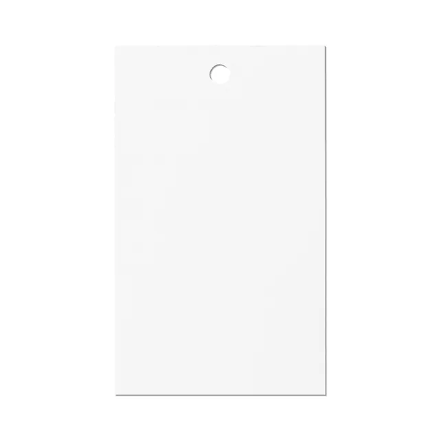 White Rectangular Label Tag Mockup